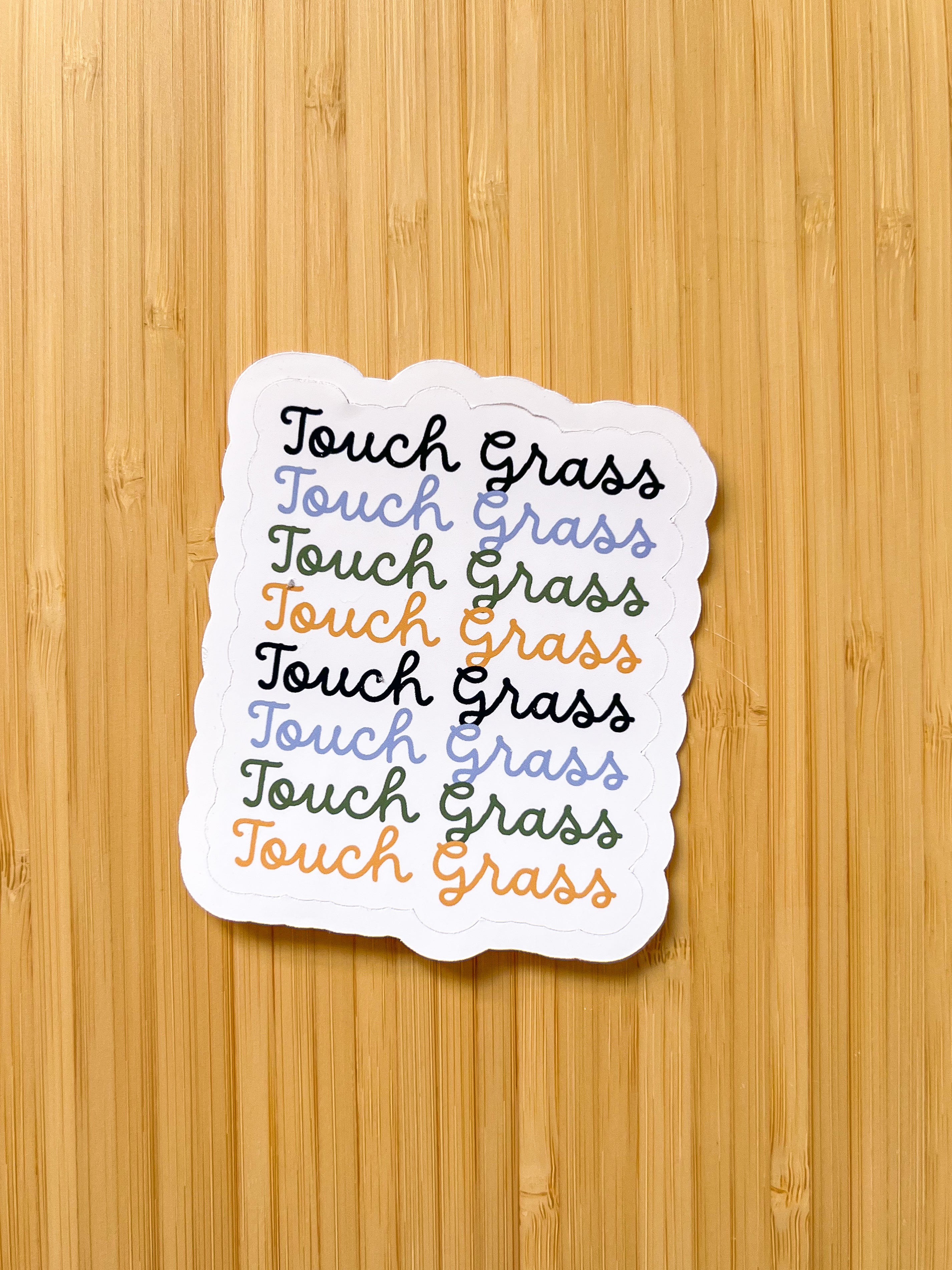 Touch Grass Sticker – Local Girl Design